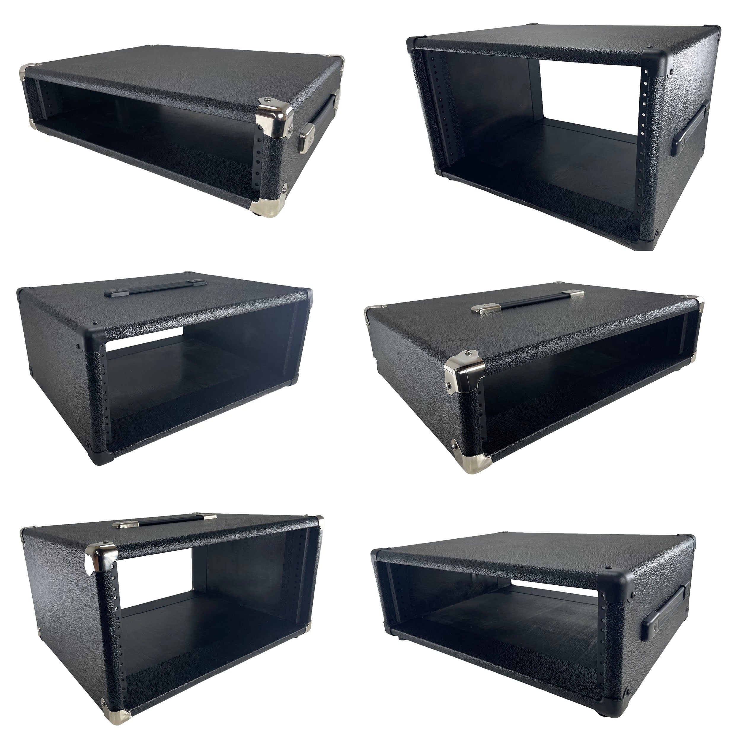 USA Made PROCRAFT 16" Deep Rack Case in Black Tolex Wrap - w/ Rack Scr