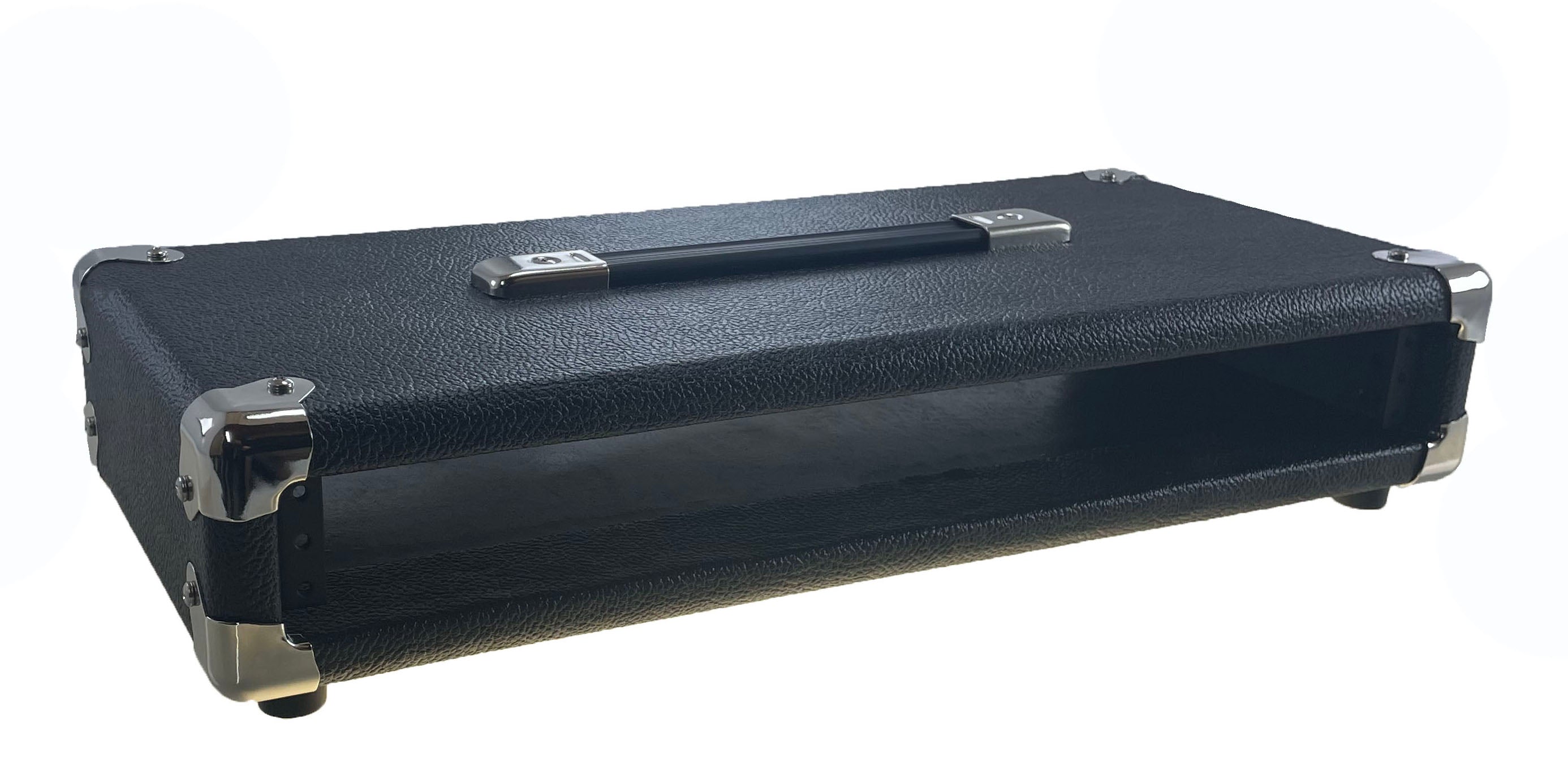 PROCRAFT 1U 9" Deep Rack Case in Black Tolex Wrap - Top Handle w /Rack