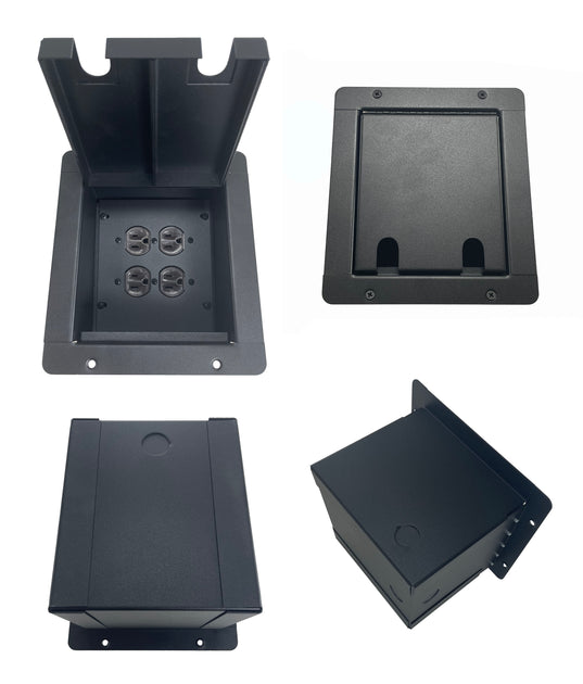 PROCRAFT LARGE 3 HOLE LID FEED-THRU RECESSED Stage Pocket/Floor Box w/