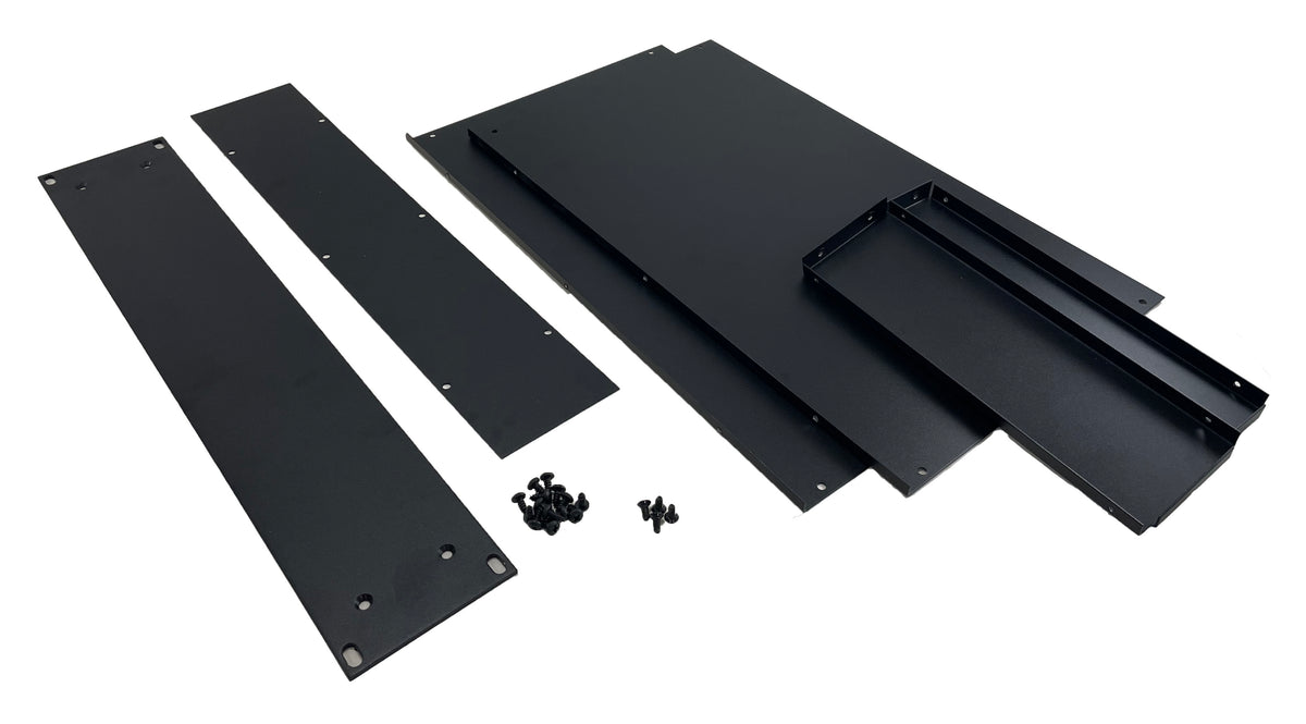 PROCRAFT RP2B-10-BK 2U 10" Deep Rack Mount Project Box - Aluminum Face ...