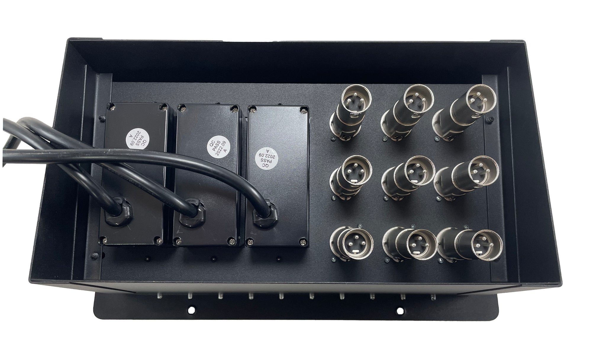 PROCRAFT JUMBO GAP LID FEED-THRU RECESSED Stage Pocket/Floor Box w/ 3 ...