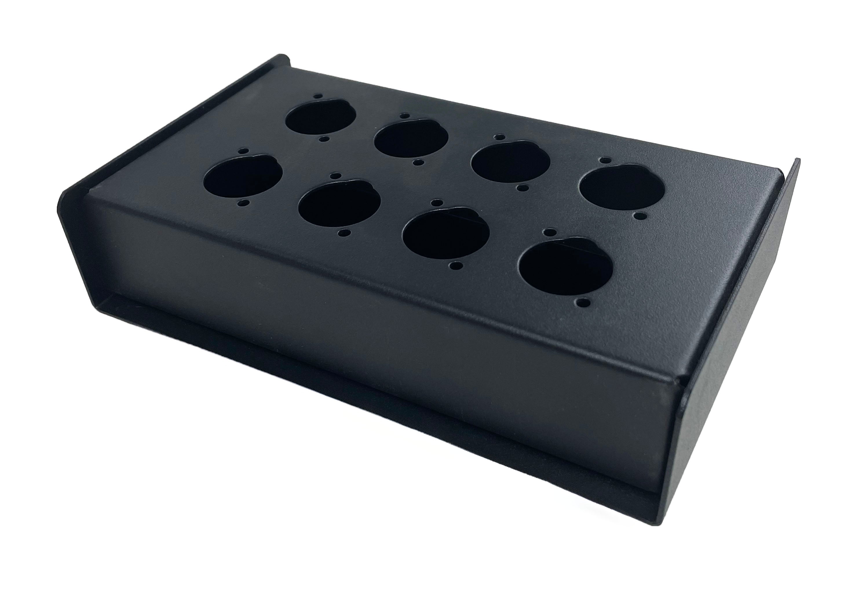 PROCRAFT PB6-8X-BK Steel Project Box 7-5/16" x 4-1/2" x 1-5/8" w/ 8 "D