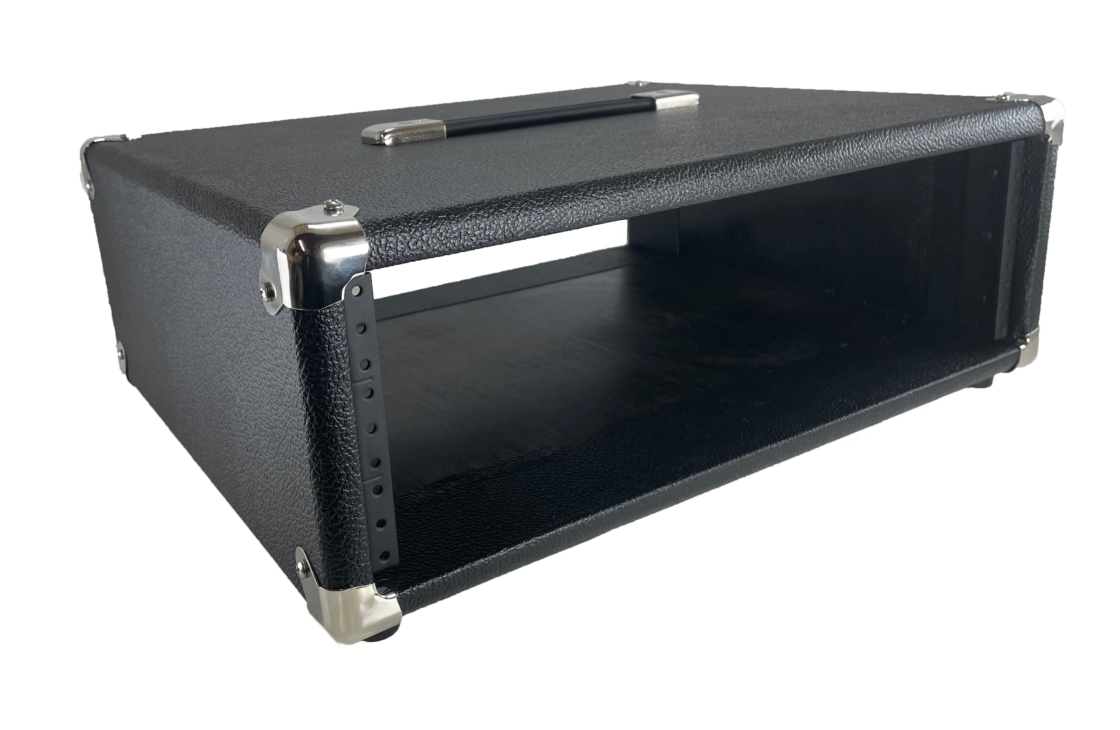 PROCRAFT 3U 16" Deep Rack Case in Black Tolex Wrap - Top Handle