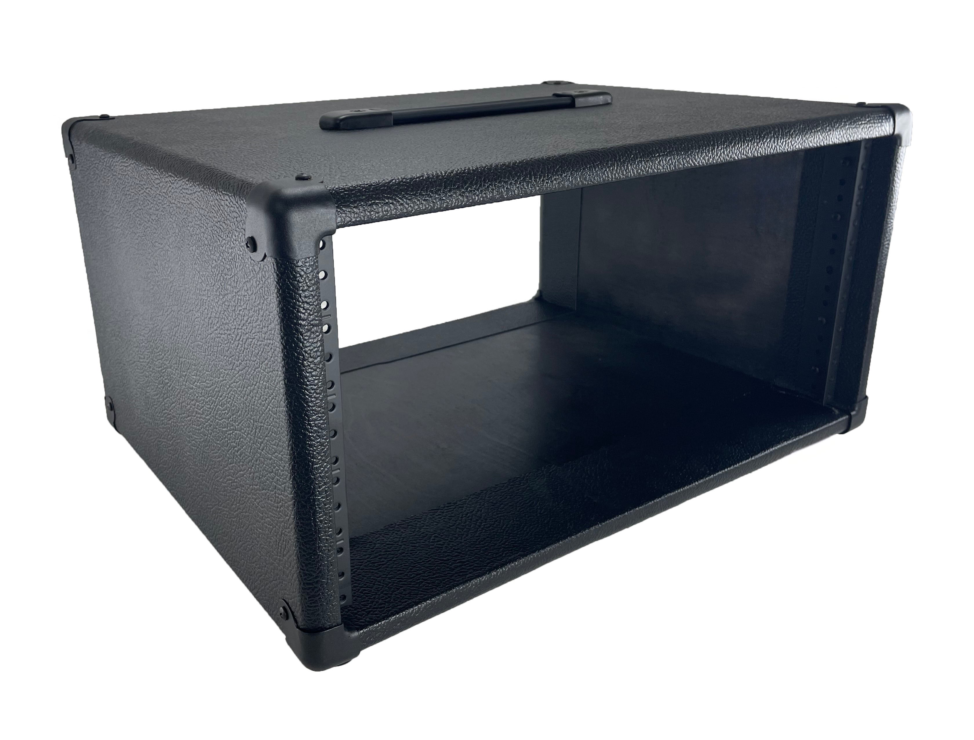 PROCRAFT 5U 16" Deep Rack Case in Black Tolex Wrap - Top Handle Black