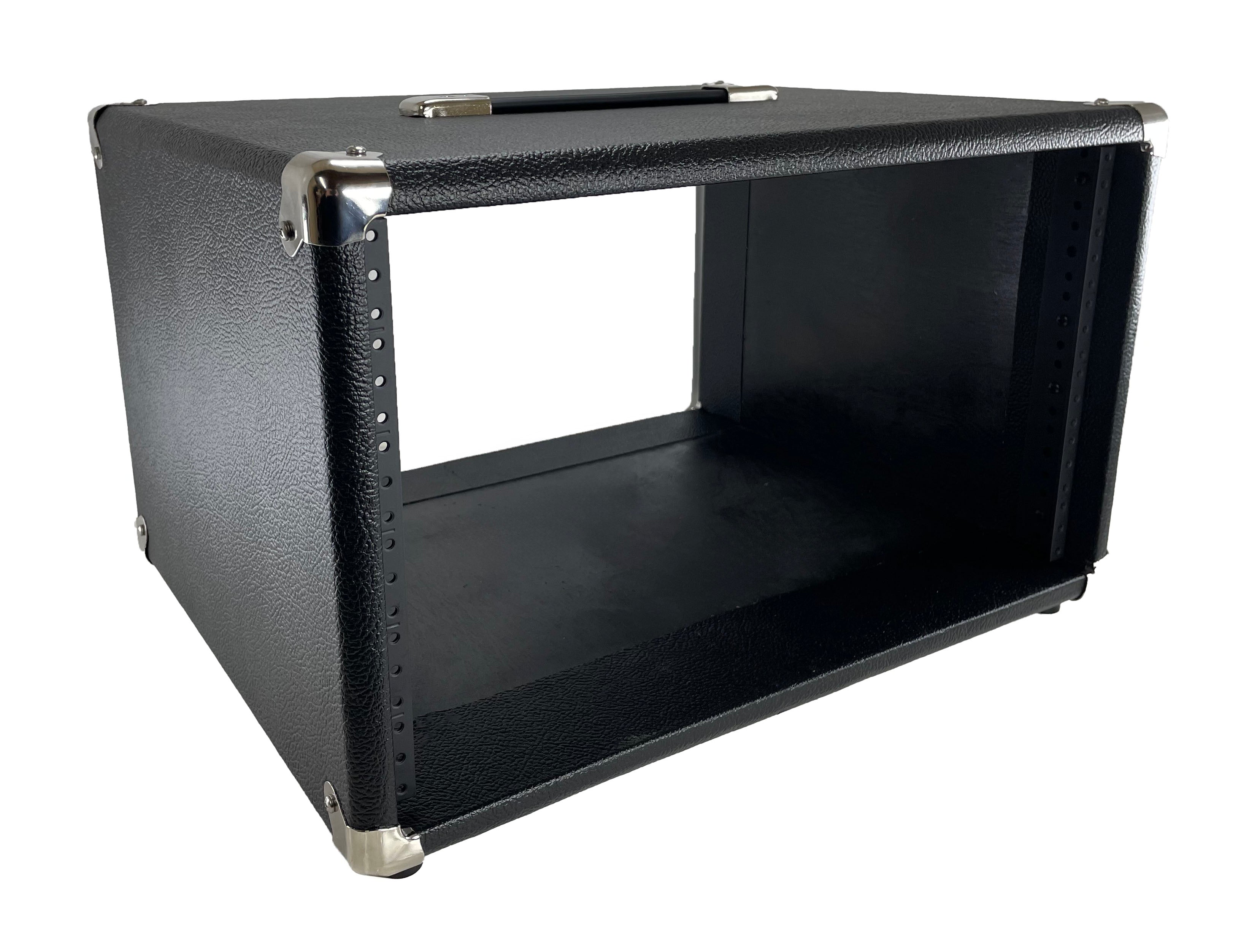 PROCRAFT 6U 16" Deep Rack Case in Black Tolex Wrap - Top Handle w/ Rac