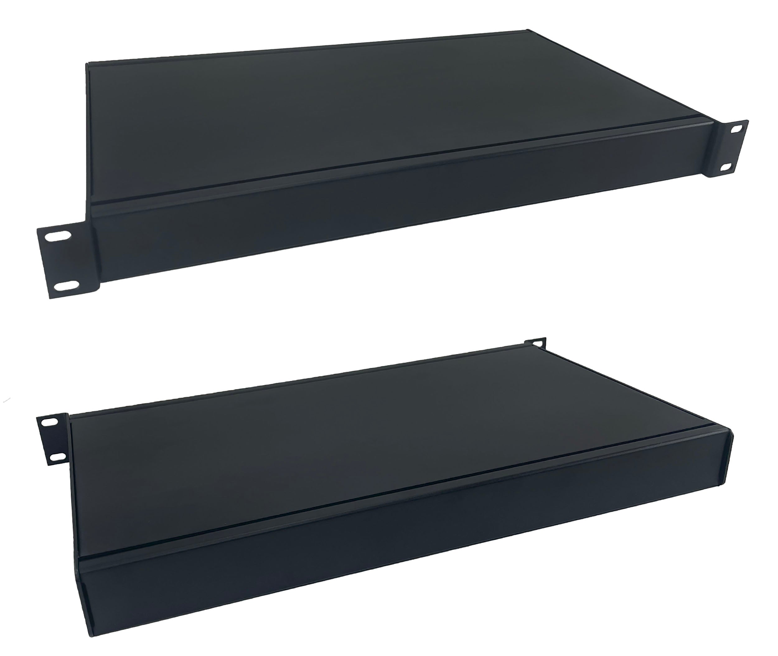 PROCRAFT ARBN-1U-10-BK 1U 10" Deep All Aluminum 19" Rack Mount Project