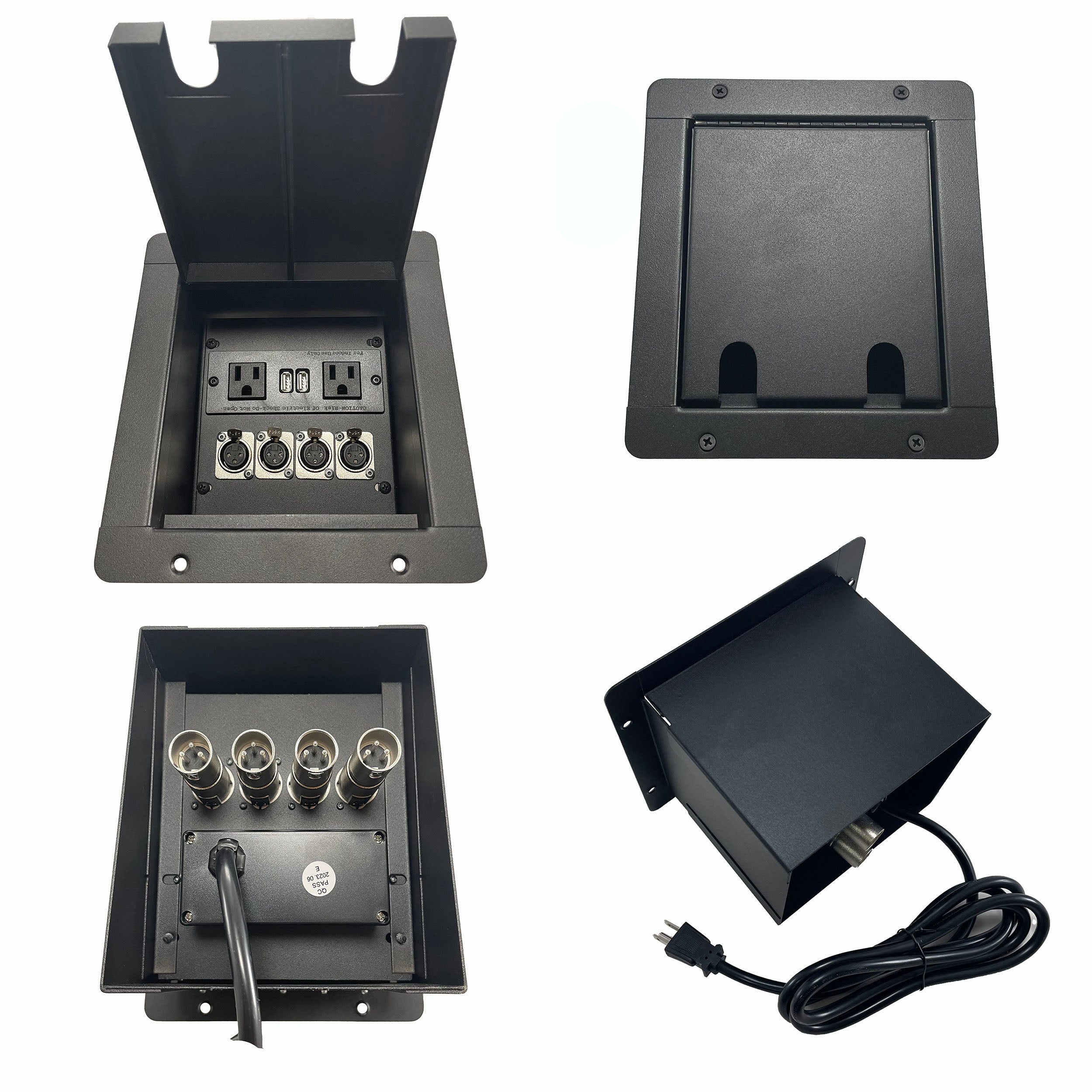 PROCRAFT MINI 2 HOLE LID FEED-THRU RECESSED Stage Pocket/Floor Box w/