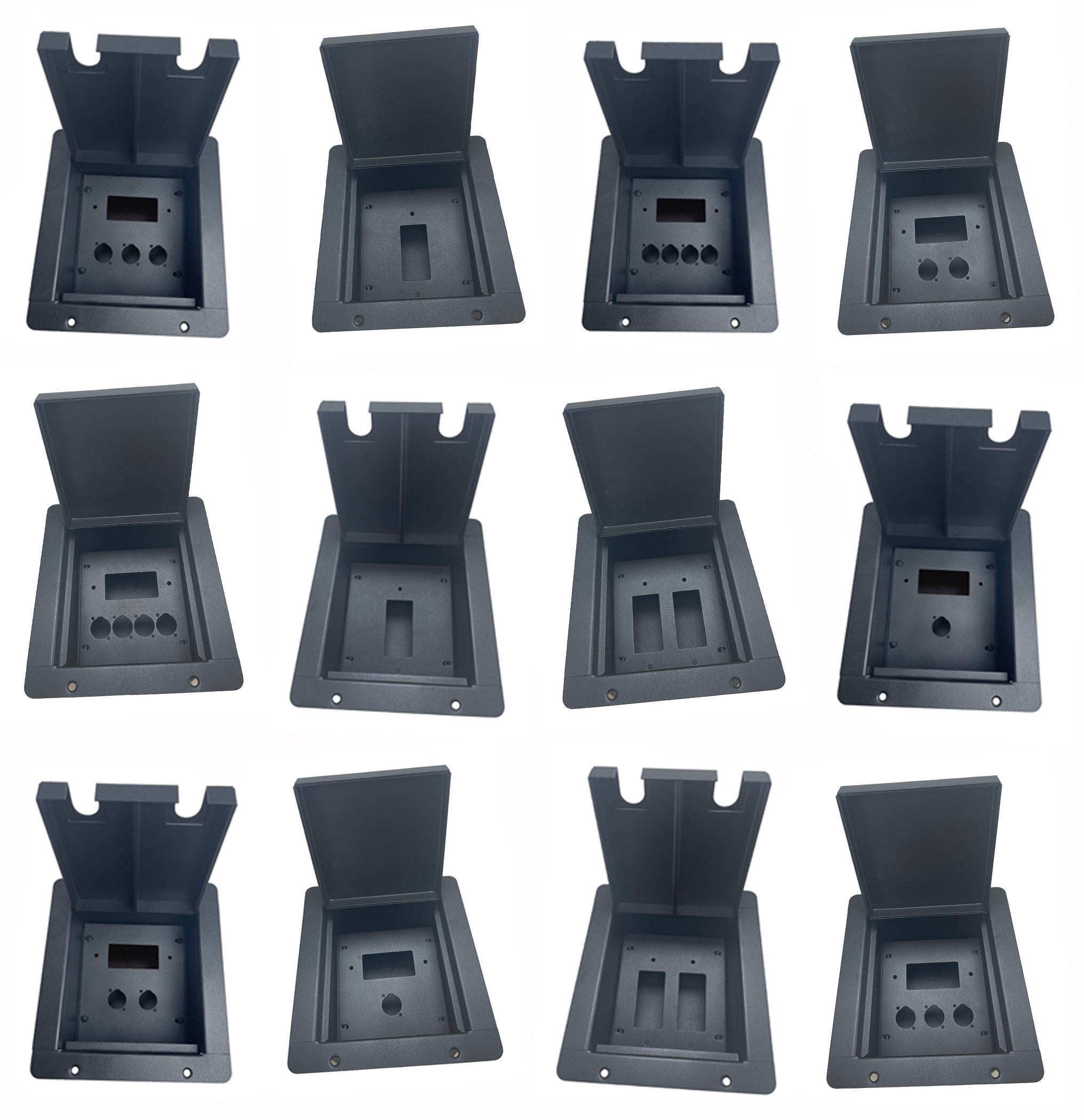 PROCRAFT FPMU-FGMU-V Recessed Stage Pocket / Floor Box W/ Decora Cutou