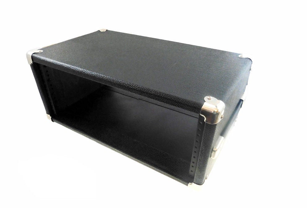 PROCRAFT 4U 9" Deep Rack Case in Black Tolex Wrap - Side Handle w/ Rac ...