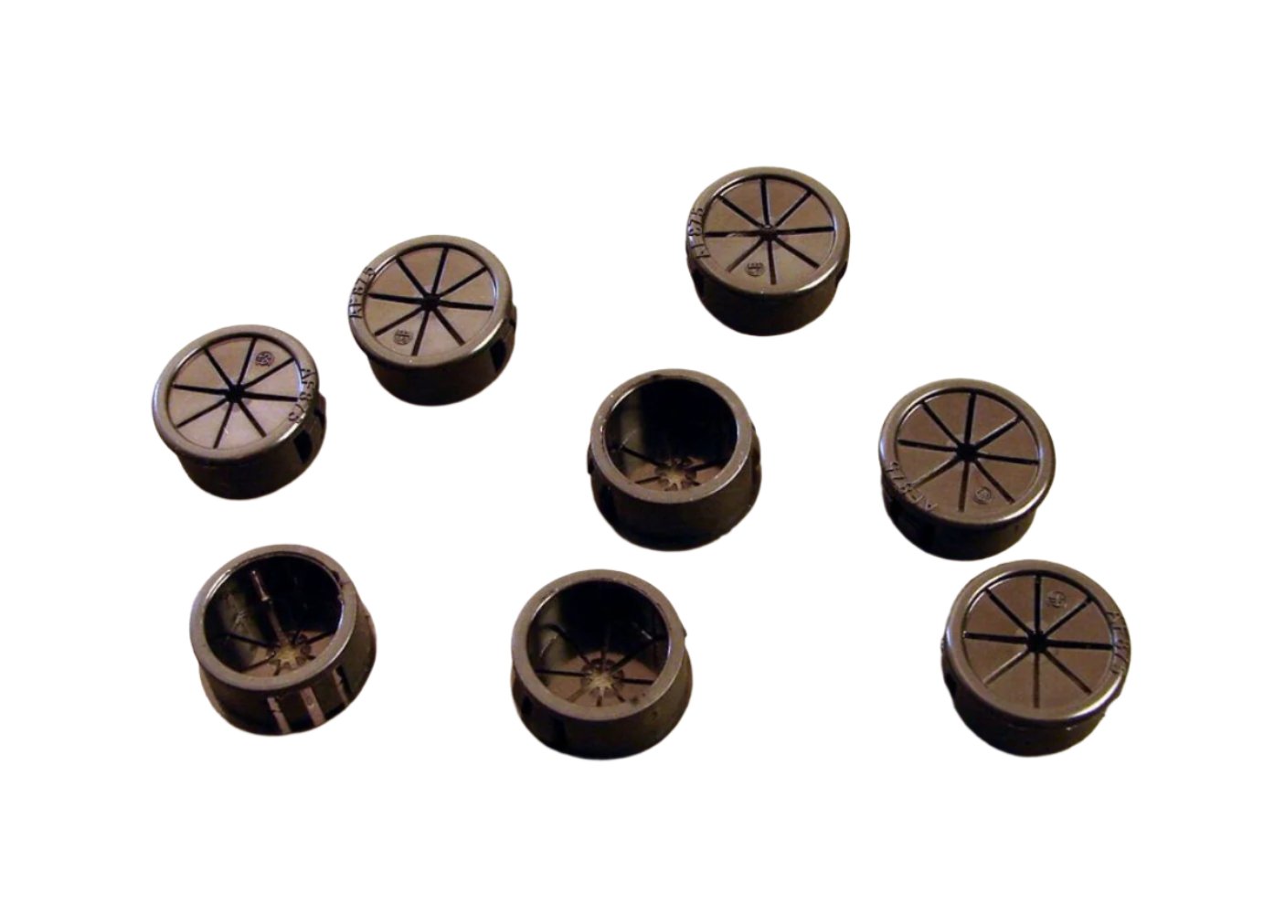 8 Pack 9/16" Expandable Black Plastic Grommets PG562BKX8